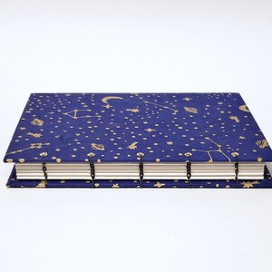 Star Gazing Journal in Blue and Gold - Dream Journal - Dream Diary ...