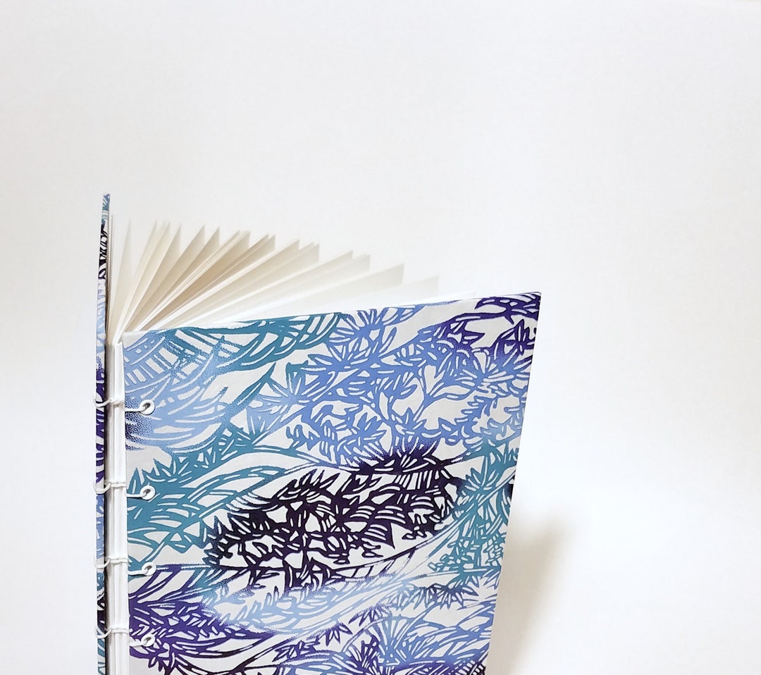 Japanese Billowing Blues Journal - Japanese Notebook - Blue Journal ...