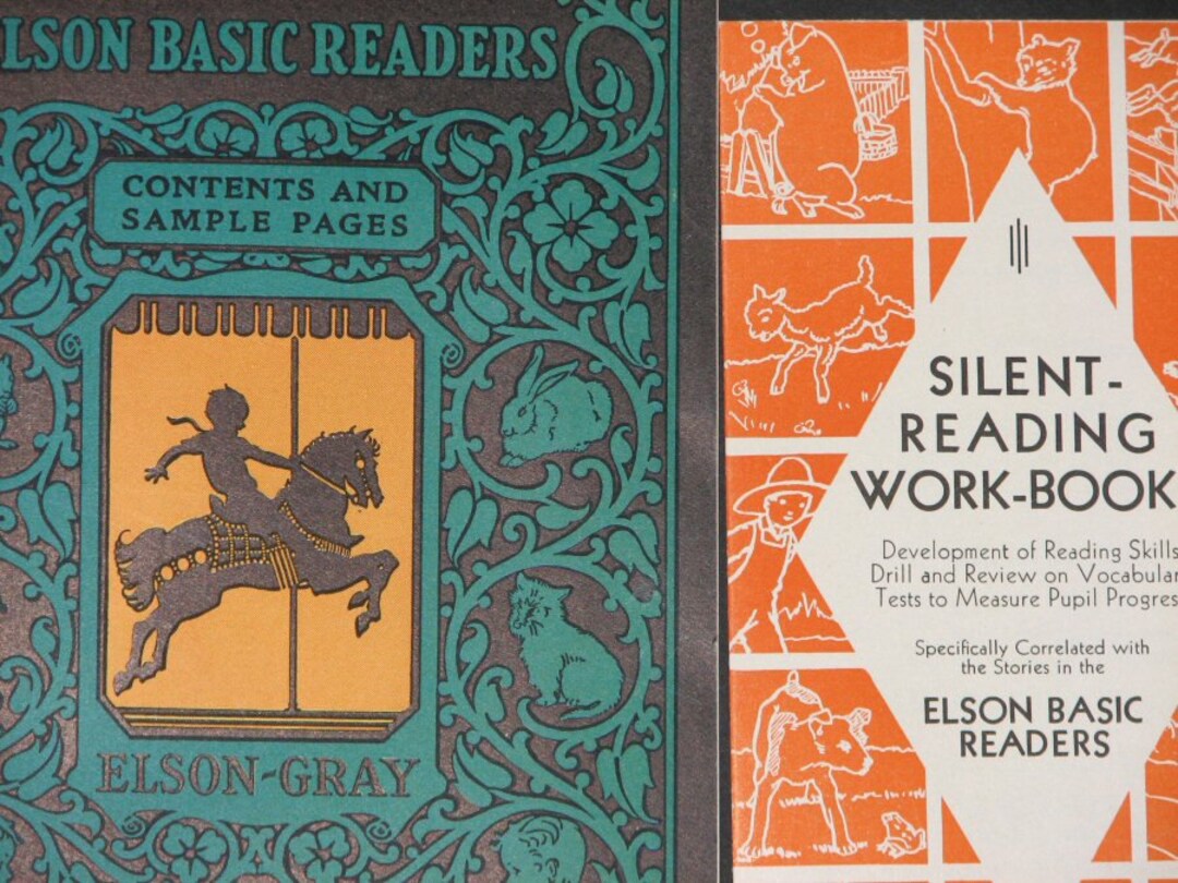 RARE 1930s Elson Basic Readers Contents and Sample Pages and Silent ...