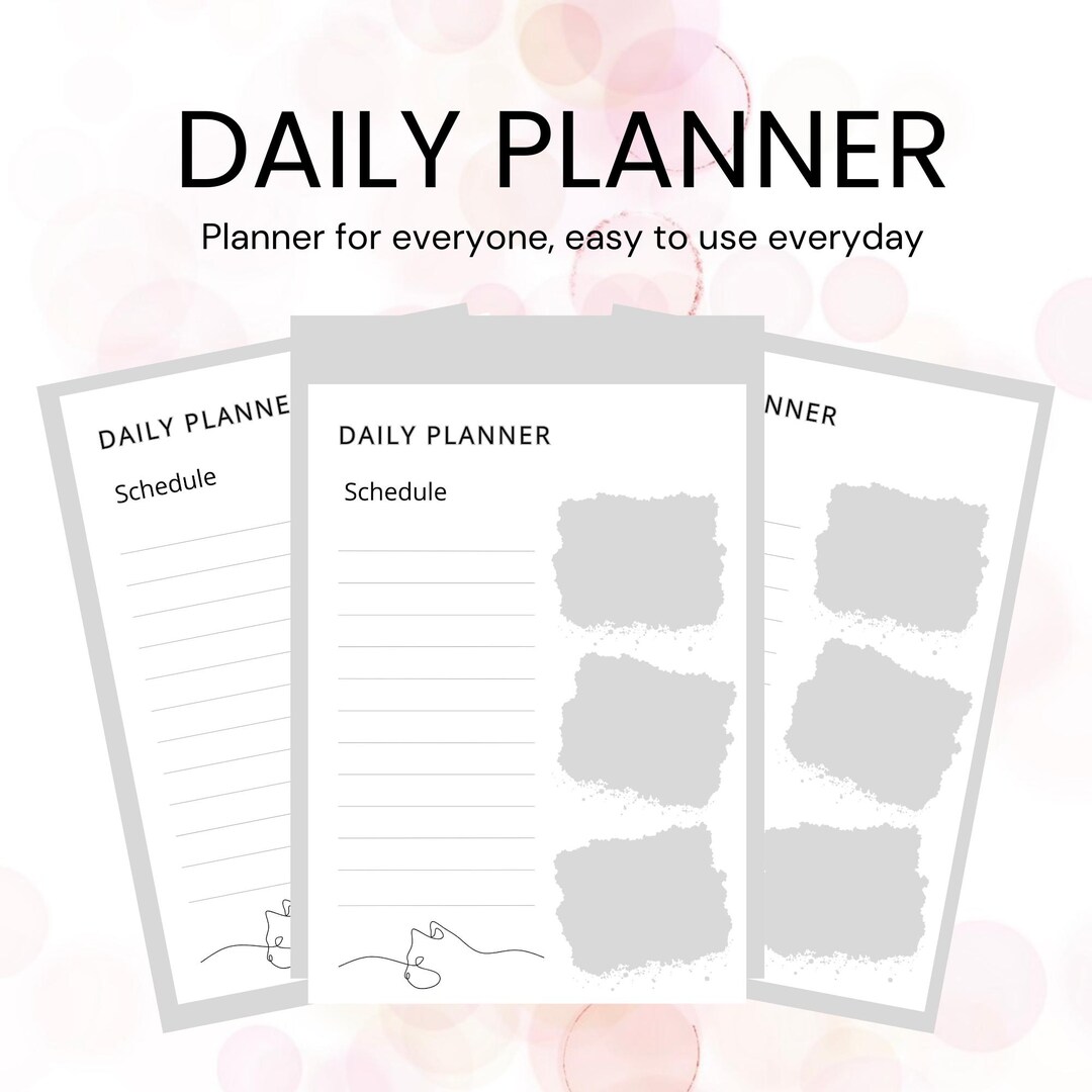 Dairy Planner - Digital File, Printable, Schedule, Agenda, Task, To-do ...