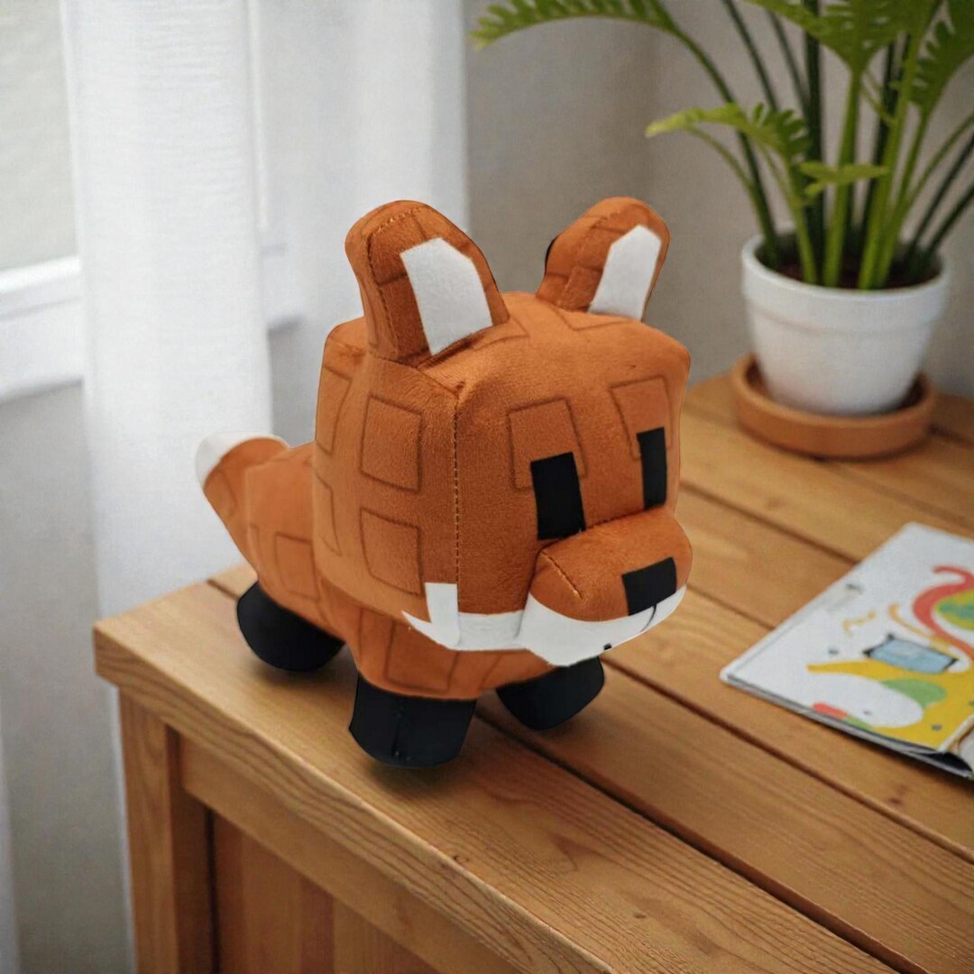 Roblox Gubby Plush, Small Orange Block Fox Plush Toy, Cube Animal ...
