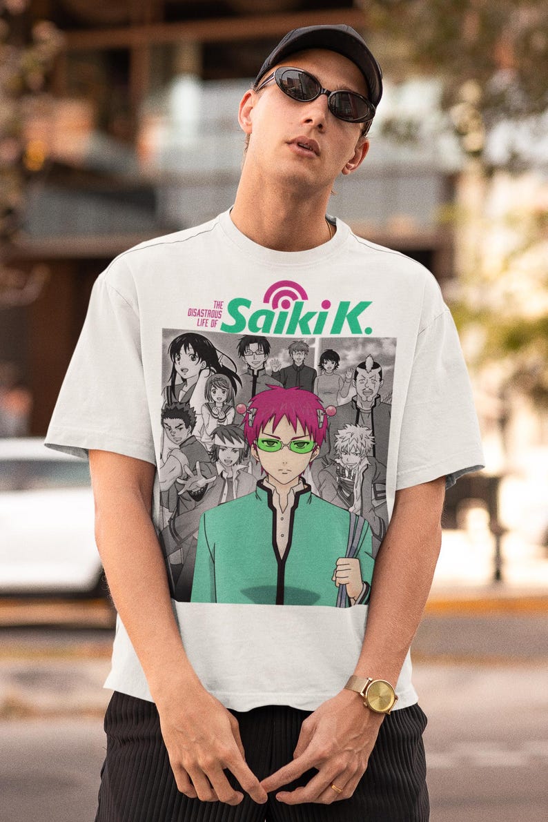 Saiki K Annoyed Face Anime Shirt, High School Anime Shirt, Funny ...