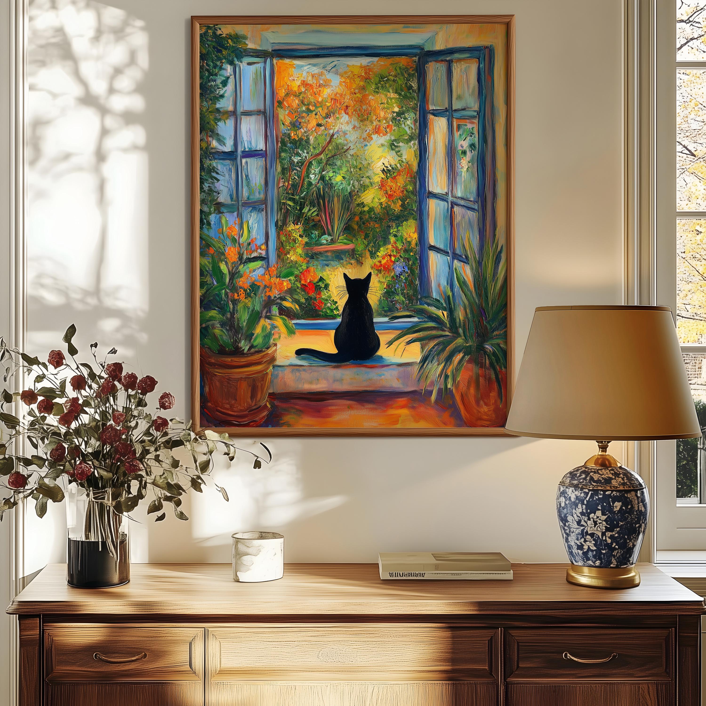 Henri Matisse Open Window Black Cat Print Matisse Exhibition Inspired ...