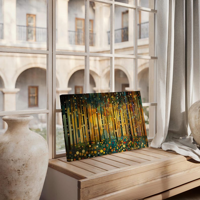 Gustav Klimt Birch Forest Print, Gustav Klimt Inspired Art, Gustav ...