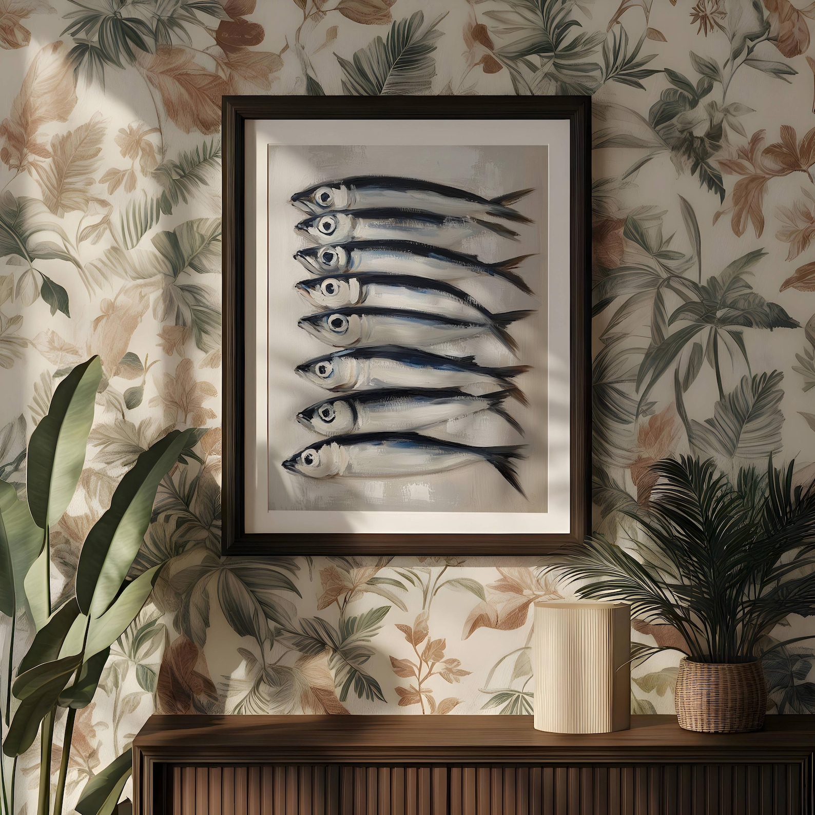 Sardines Art Print, Oil Painting Still Life, Sardine Oil Painting ...