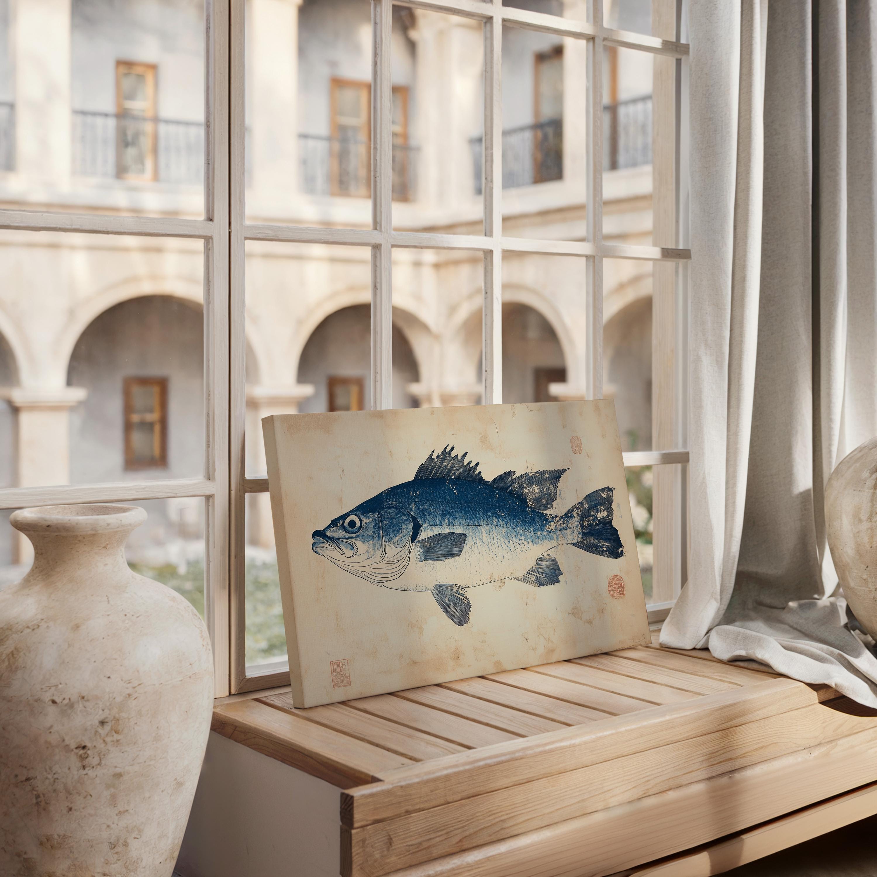 Gyotaku Fish Print, Japanese Woodblock Art, Vintage Fish Artwork ...