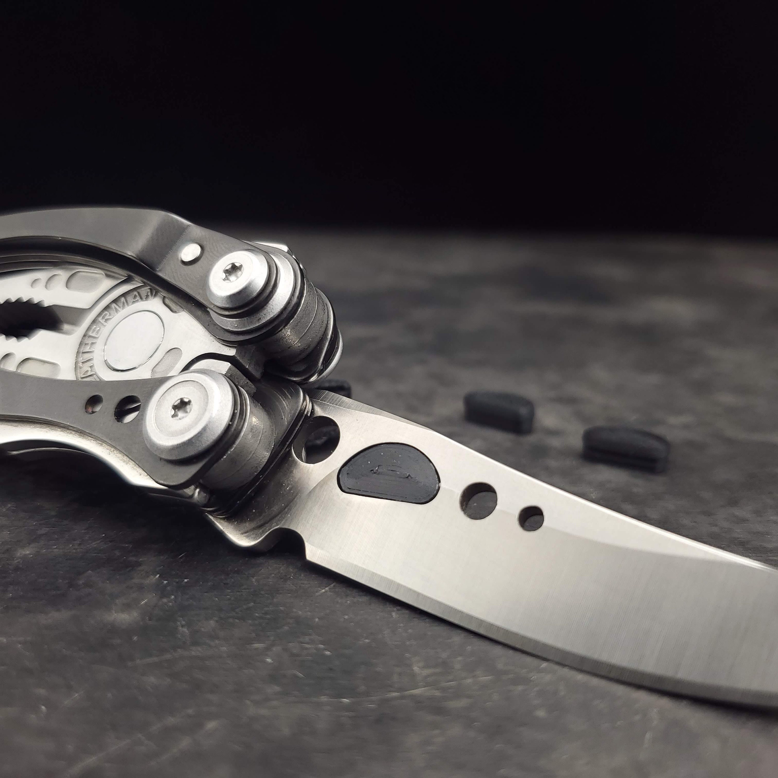Two Leatherman Skeletool Textured Thumb Studs — Kristen Van Patten