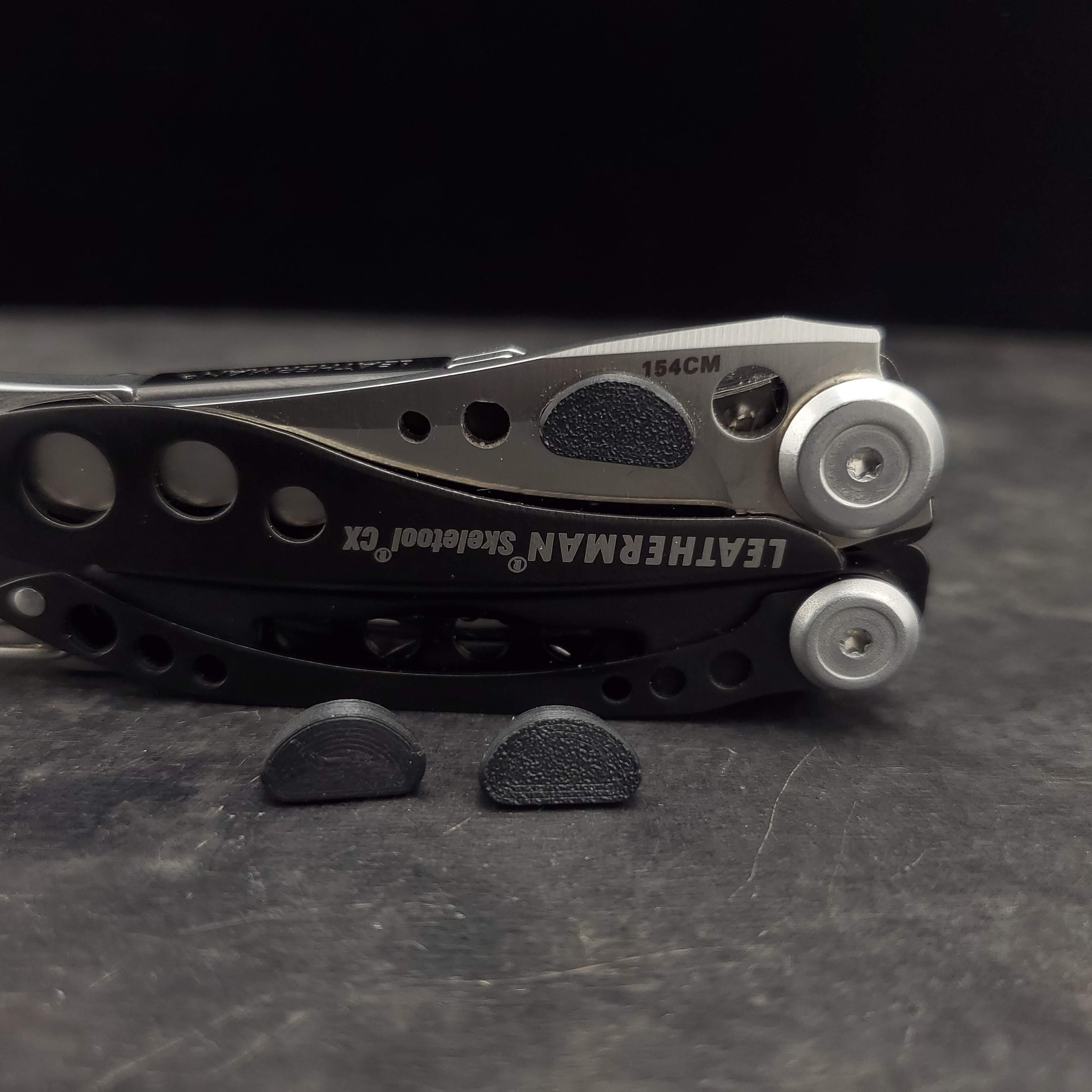Two Leatherman Skeletool Textured Thumb Studs — Kristen Van Patten