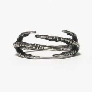 Cardinal Sin Claw Ring Single Talon Sterling Silver Handmade - Etsy