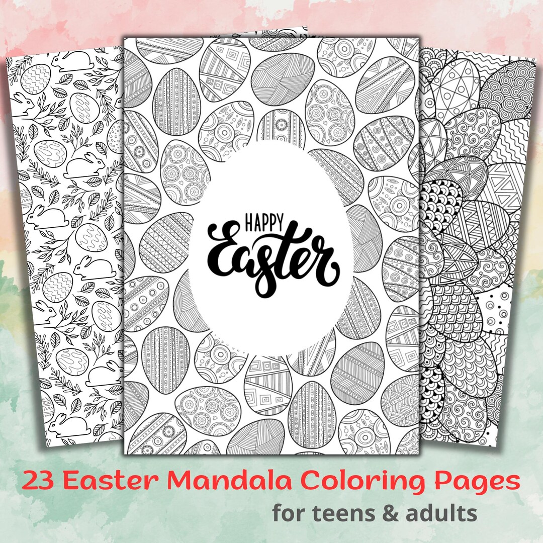 23 Easter Coloring Pages for Teens and Adults, Easter Coloring Pages ...