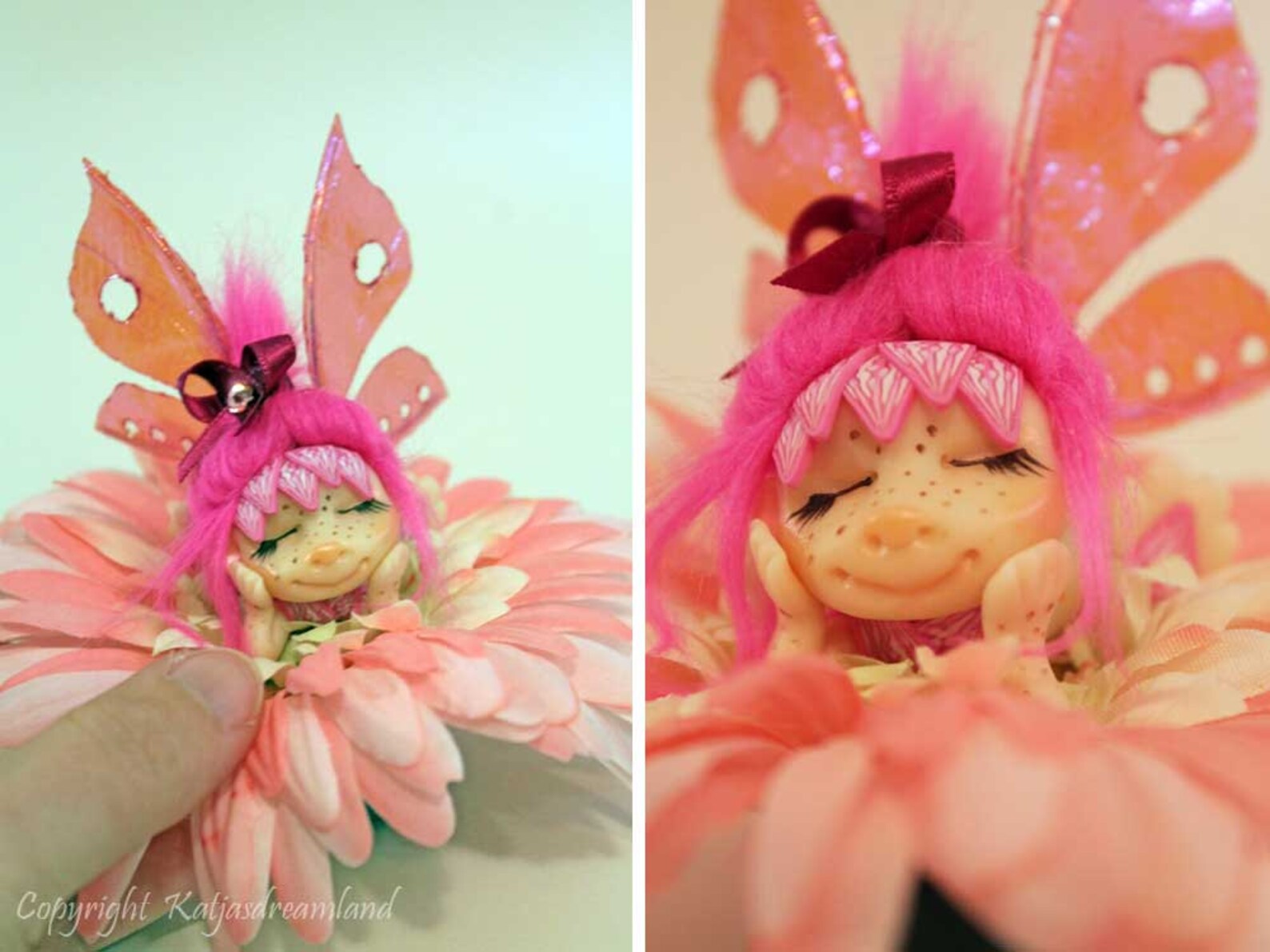 Flower Fairy Fae Troll Gnome Faerie Trinity Ooak Art Doll - Etsy