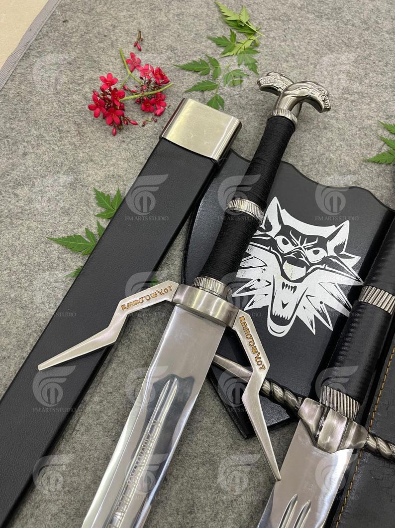 Hand Forged Witcher 3 Sword Master Sword OF Geralt of Rivia Feline ...