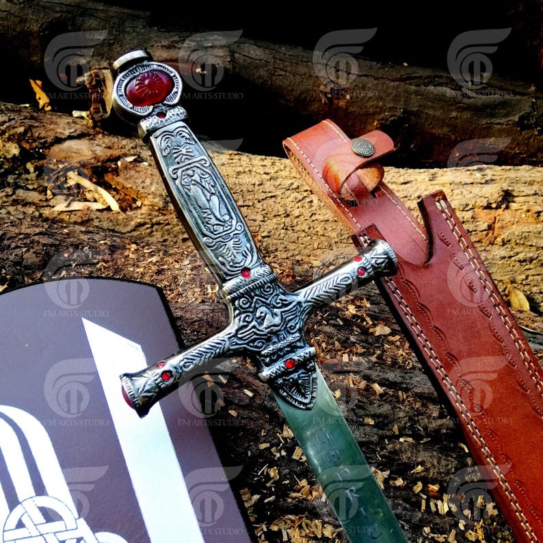Custom Handmade Harry Potter Sword, Wizard Wand Godric Gryffindor Sword ...