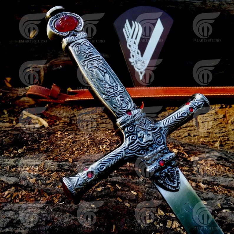Custom Handmade Harry Potter Sword, Wizard Wand Godric Gryffindor Sword ...