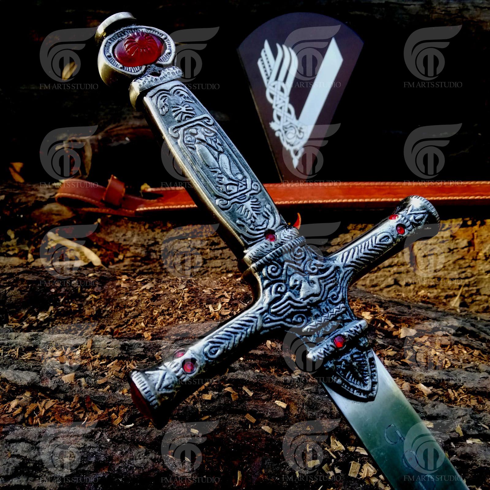 Custom Handmade Harry Potter Sword, Wizard Wand Godric Gryffindor Sword ...
