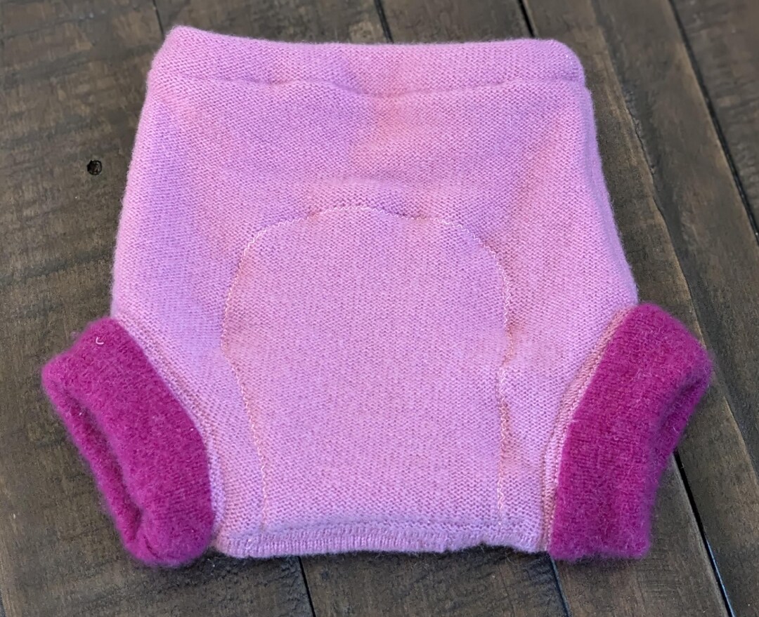 Upcycled Wool Diaper Cover, Soaker, Newborn, Pink, Extra Layers - Etsy