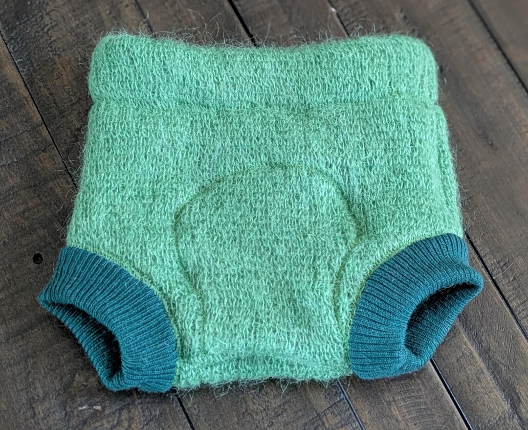 Upcycled Wool Diaper Cover, Soaker, Small, Green, Extra Layers - Etsy