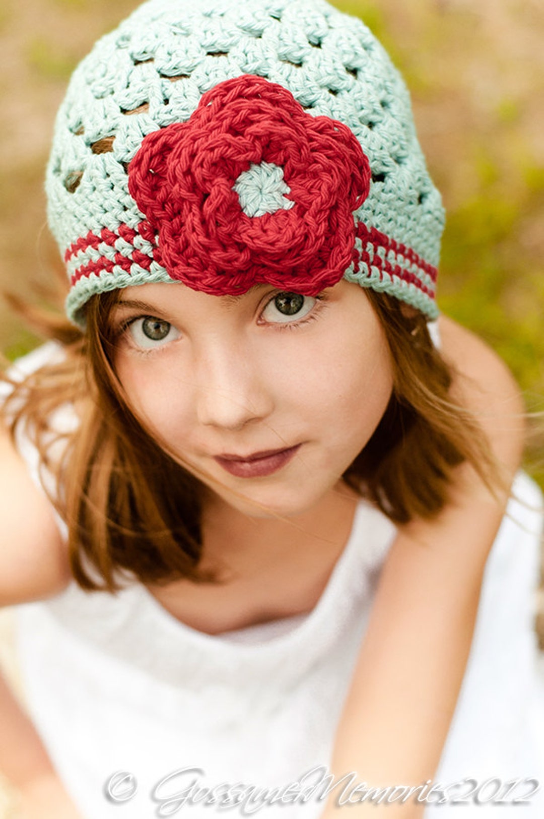 A Flower for Annabelle - Crochet Hat Pattern - Digitial Download - Etsy