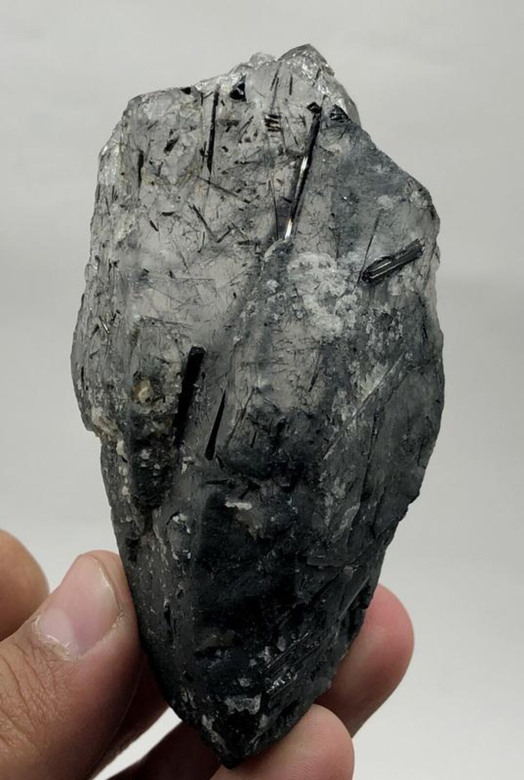 180 Gram Beautiful Natural Quartz With Bunch of Black Tourmaline ...