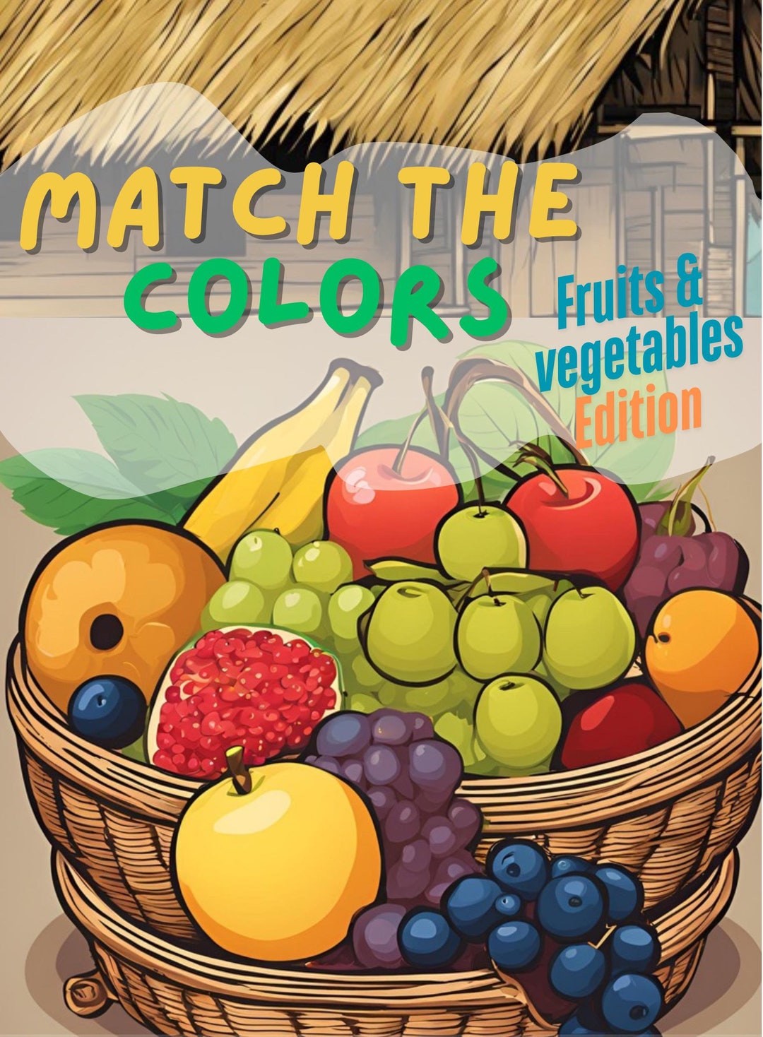 Match the Colors (fruits and Vegetables Edition) - Digital or Printed ...