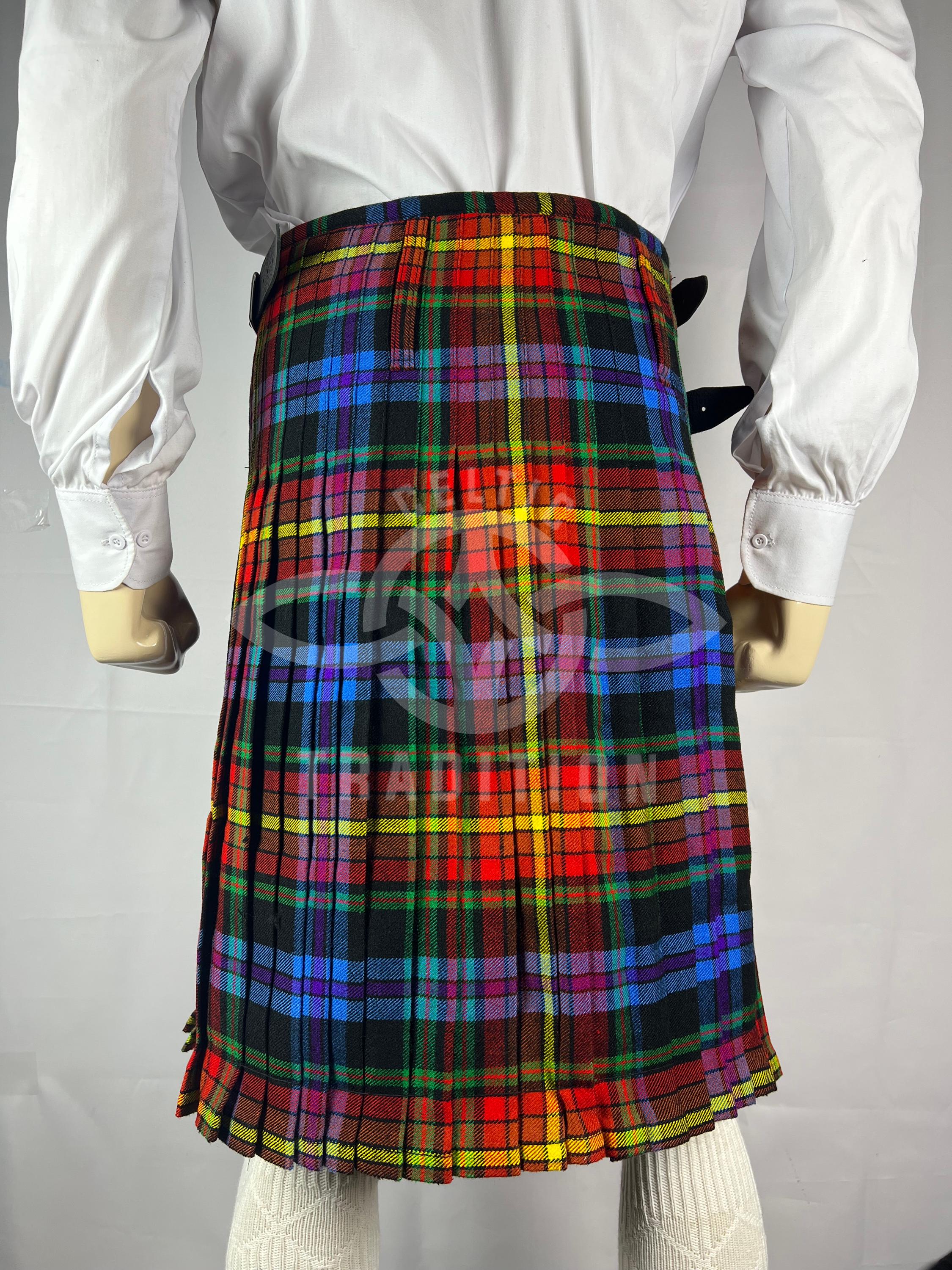 Pride of LGBT Tartan Kilt | Handmade Kilt | Traditional 8 Yard Kilt ...