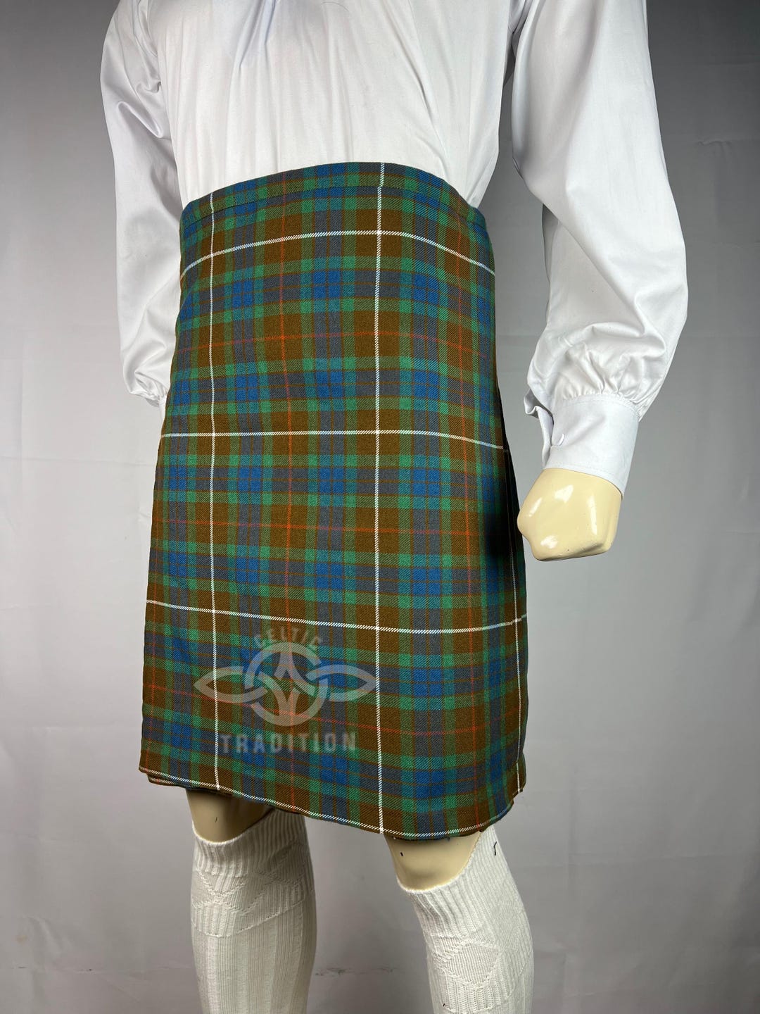 Fraser Hunting Ancient Kilt, Handmade Kilt, Traditional Wool Kilt, 8 ...