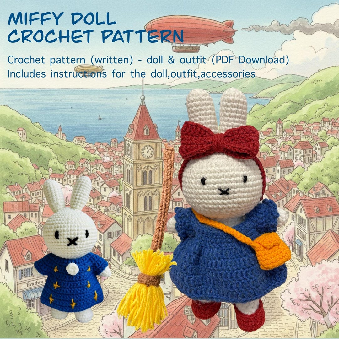 Which Bunny Crochet Pattern / Easy to Follow Crochet Miffy Pattern ...