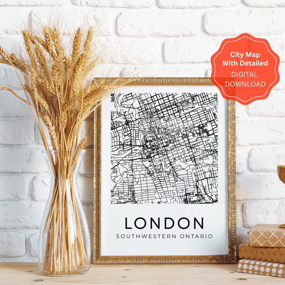 10 Custom City Poster Map, Digital Download Unique Travel Wall ...