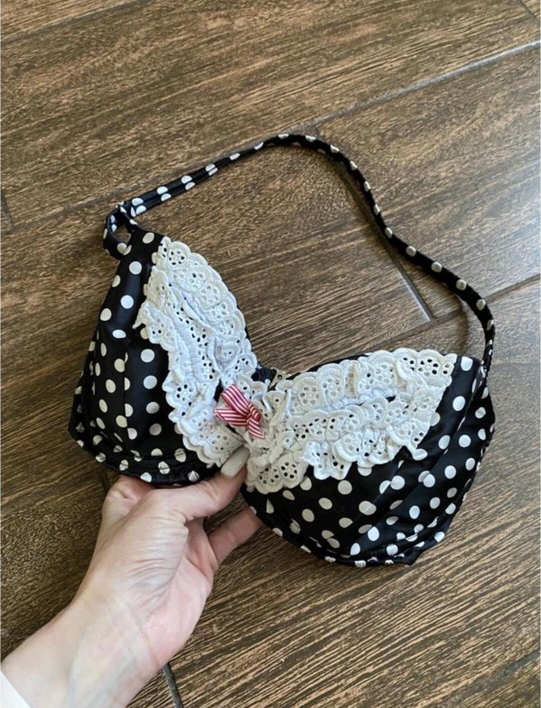 Agent Provocateur Bra: Polka Dot Lace, Size 70E - Etsy