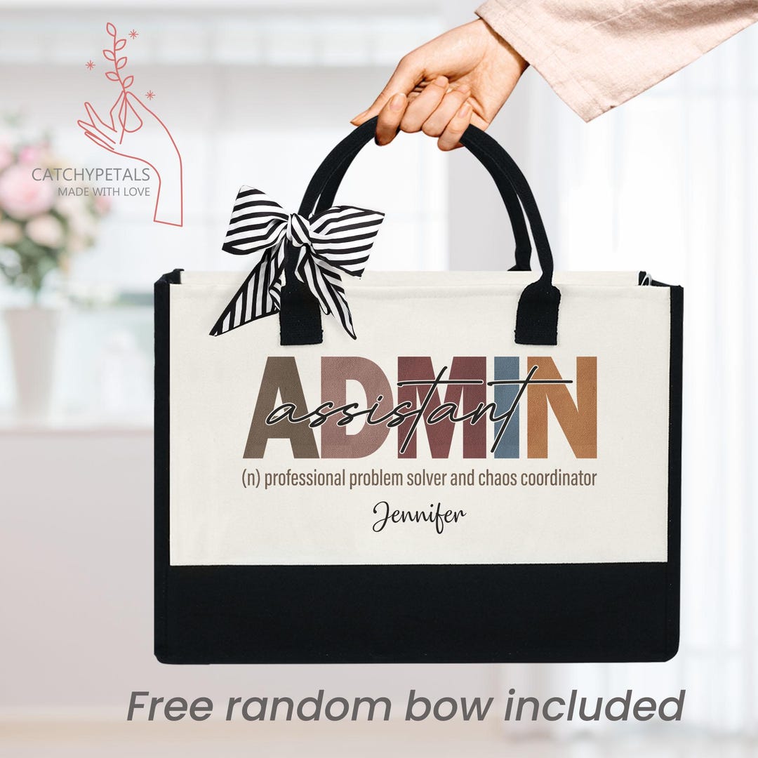 Administrative Assistant Gift Tote Bag, Admin Professionals Day Thank ...