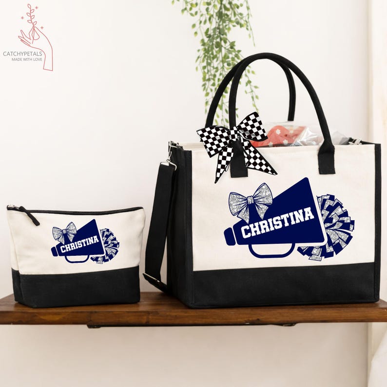 Personalized Cheerleading Tote Bag, Cheer Team Gift, Cheerleading Coach ...