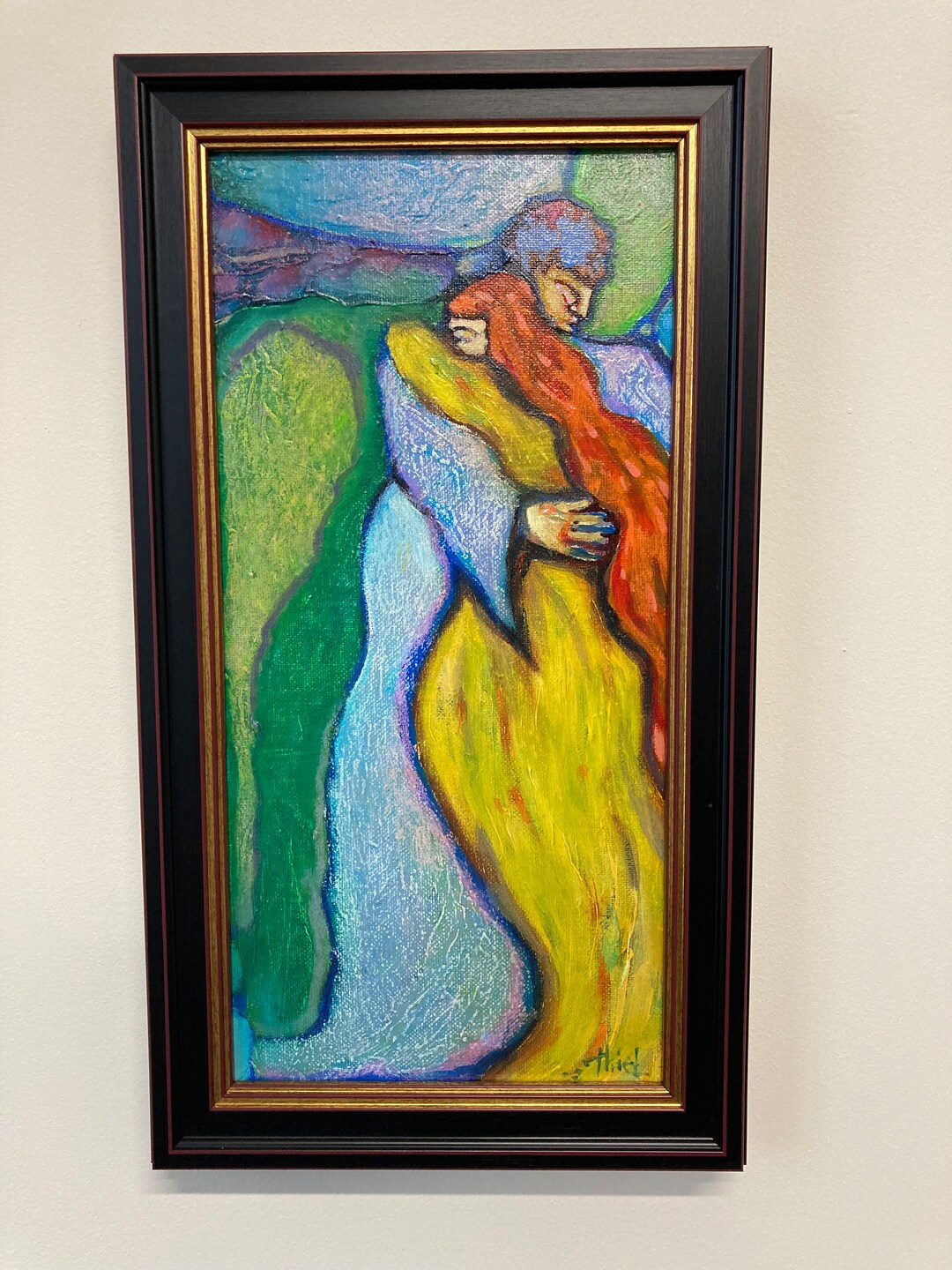 The Hug Acrylic Painting - Etsy