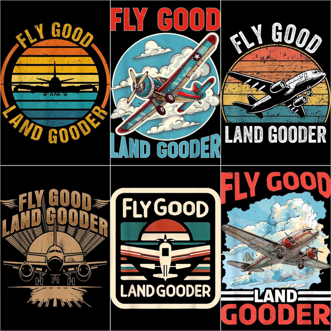 Fly Good Land Gooder SVG, Airplane Aviation Svg Png, Pilot Svg, Funny ...