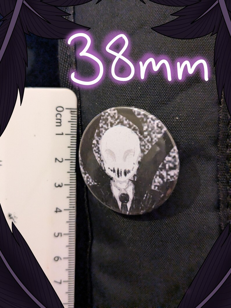 Slenderman Static Creepypasta Badge - Etsy