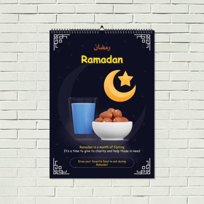 Islamic Months Printable – Arabic Calendar Learning Chart Digital ...