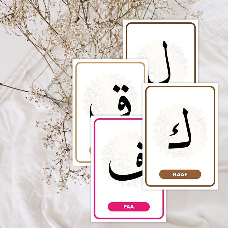 Download Islamic Alphabet Printable | Learn Arabic Letters & Numbers ...