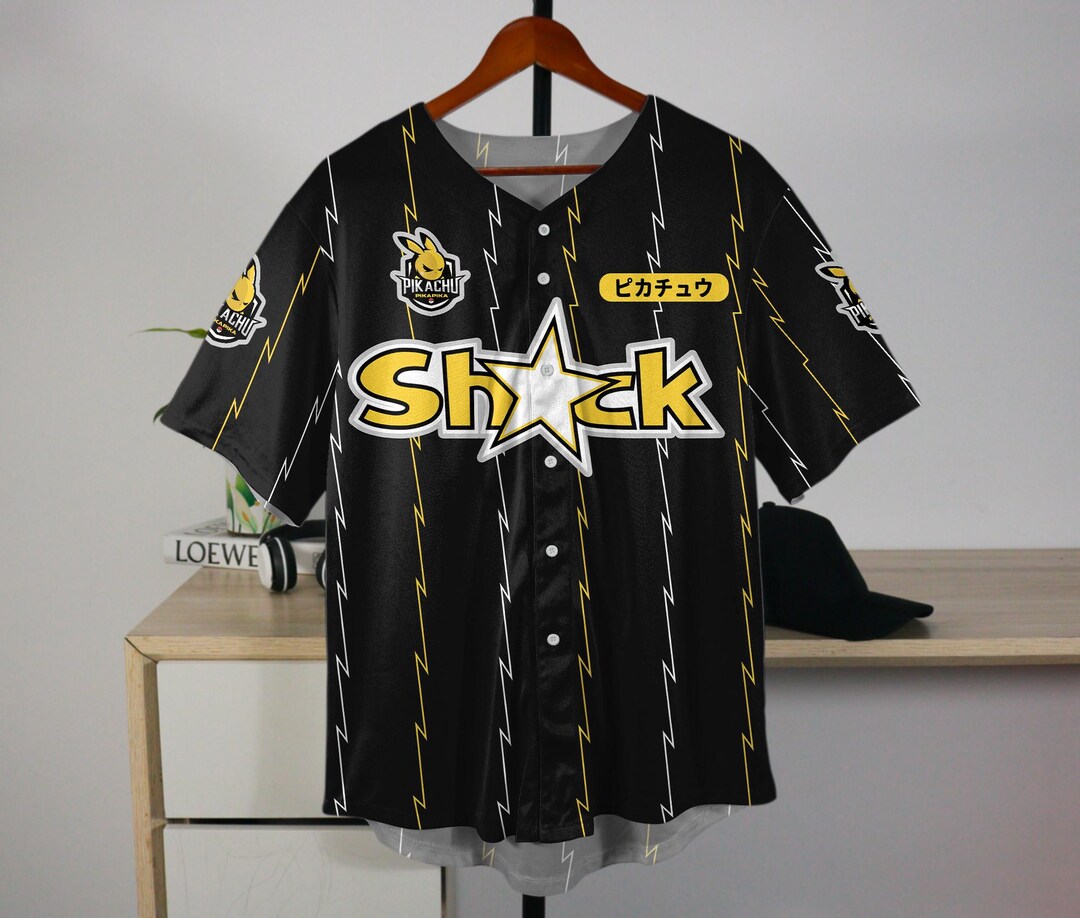 Buy Chu-chu Baseball Jersey - Electric Yellow Shock Tee - Funny Black ...