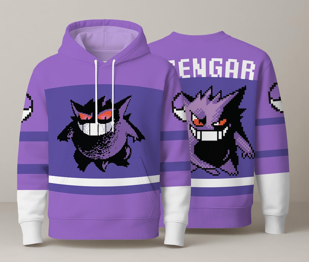 Shadow King Hoodie, Retro Pixel Art Sweatshirt, Cute 8-bit Graphic ...