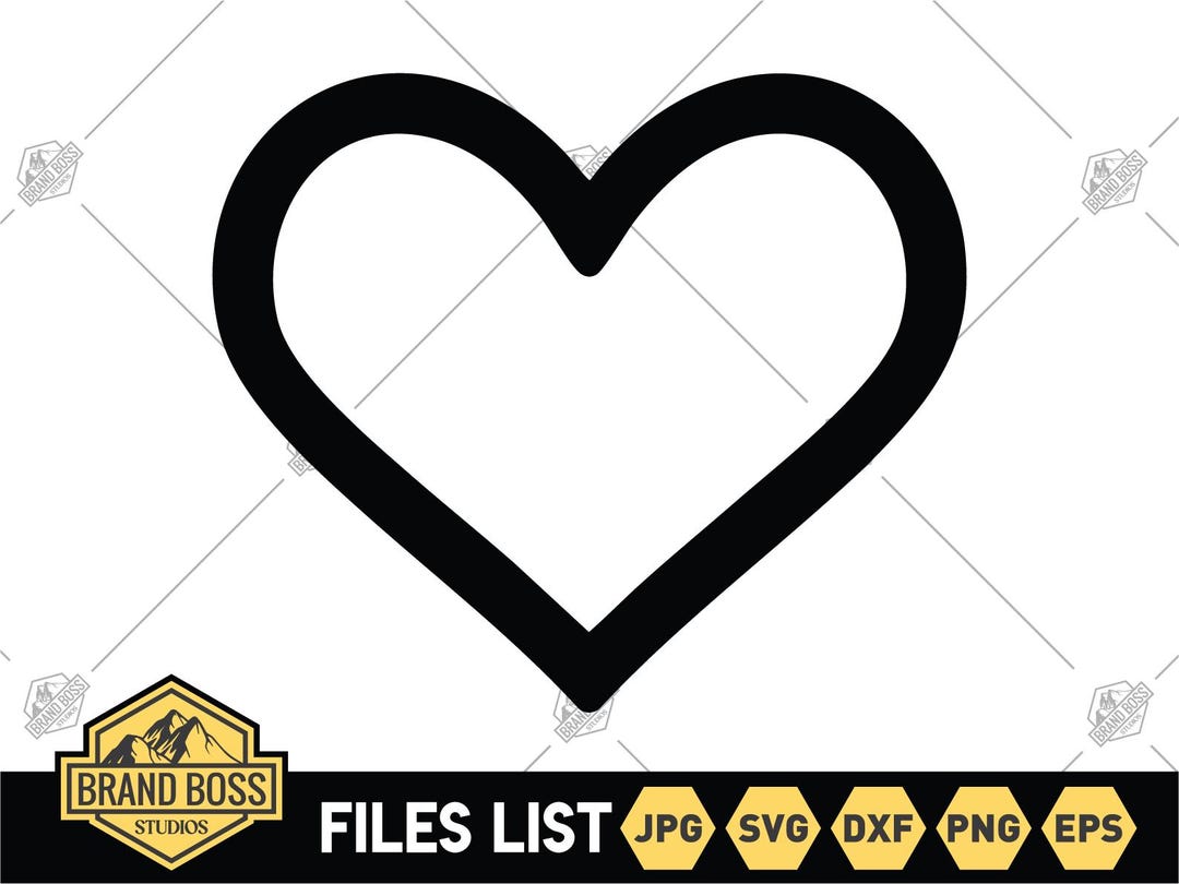 Cute Heart SVG | Heart Png | Heart Bundle | Heart Clipart | Heart ...