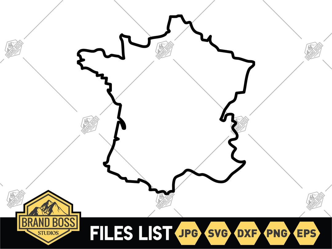 France Outline SVG File | France Cut Files | France Design Svg | France ...