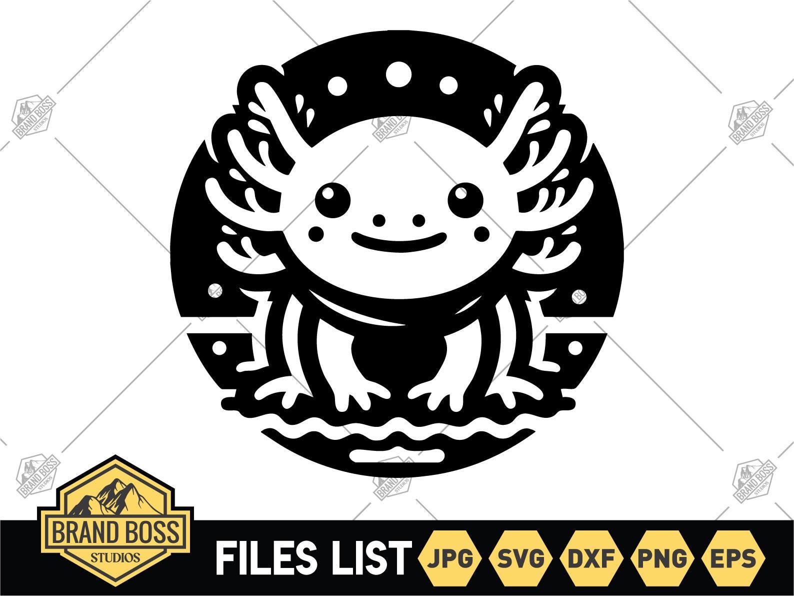 Cute Axolotl Svg | Axolotl Outline Svg | Axolotl Layered Svg | Axolotl ...