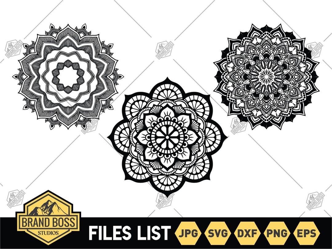 Mandala SVG Bundle | Mandala Flower Svg | Mandala Laser Cut | Mandala ...
