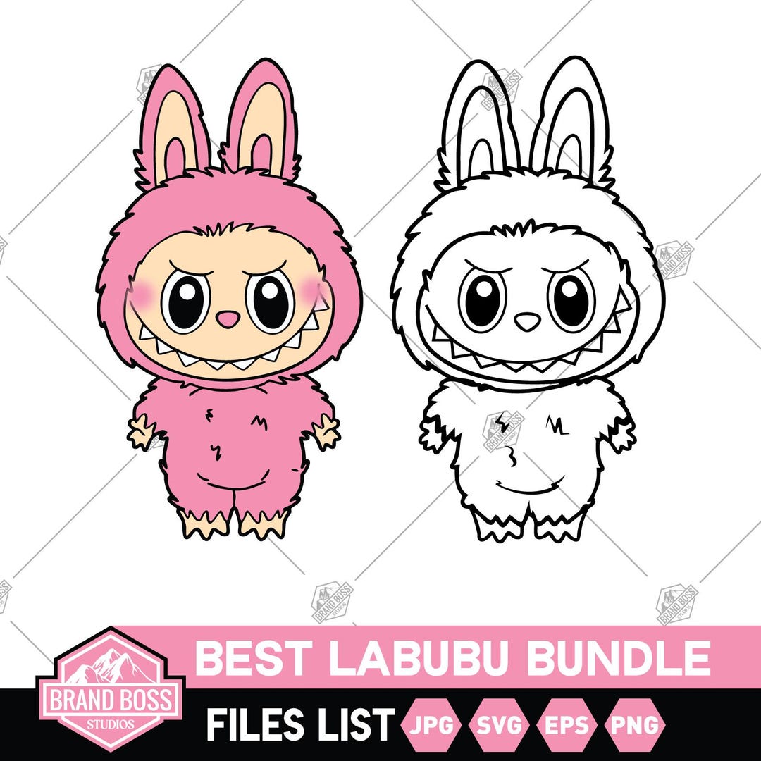 Labubu Designs SVG | Labubu Clipart | Labubu PNG | Cute Labubu Vector ...
