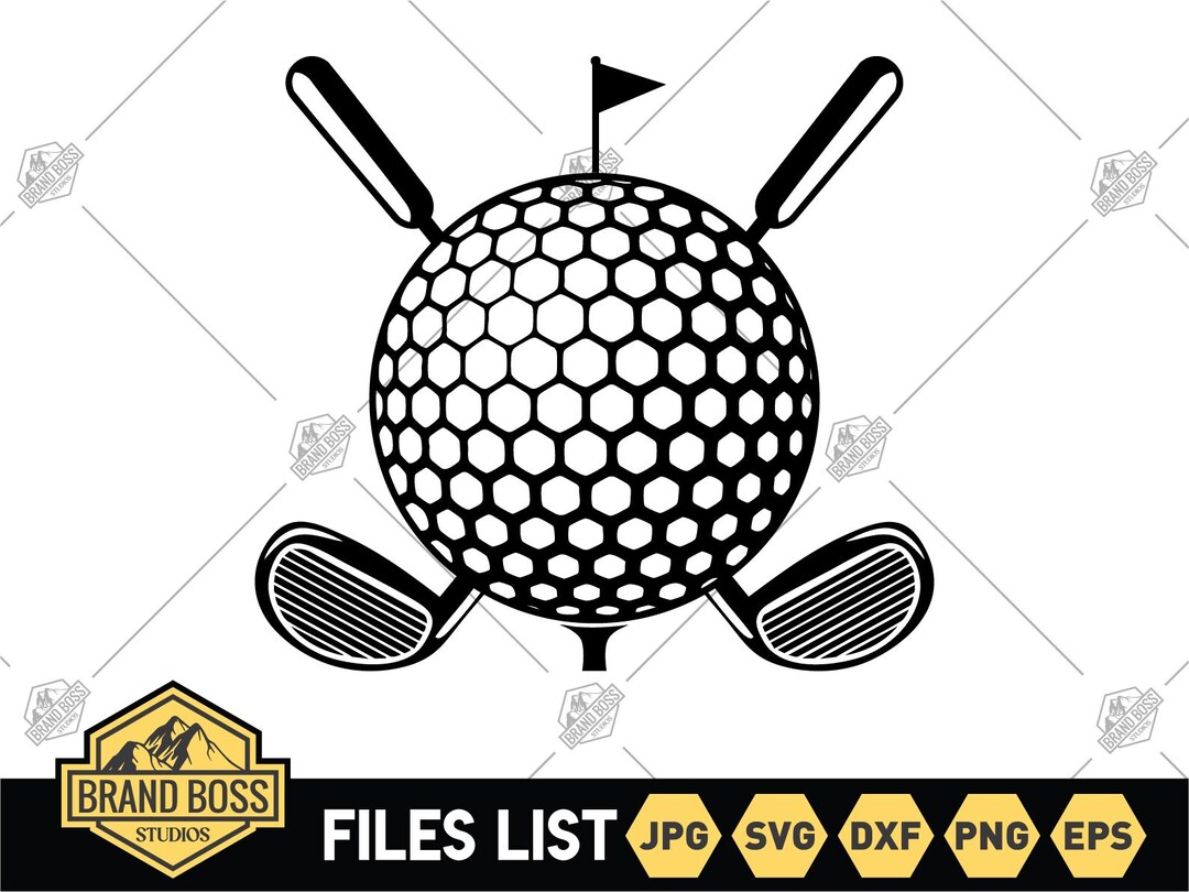 Golf Ball Svg | Golf Svg Files | Golf Ball Vector Clipart Design ...