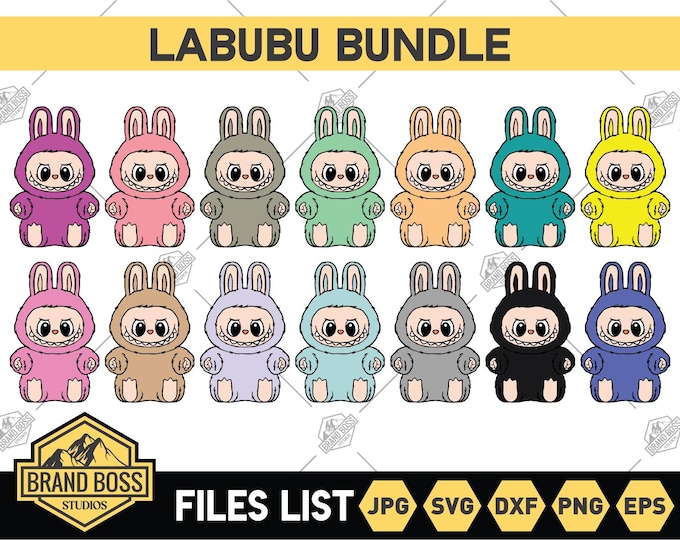 Labubu Designs SVG-Bundle | Labubu Clipart | Labubu PNG | Niedliches ...