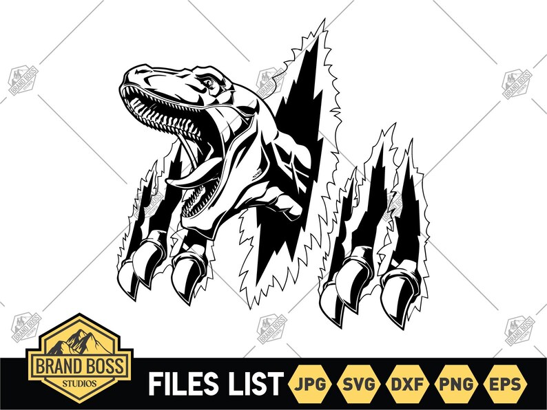 T Rex Svg | T Rex Scratch Svg | Dinosaur Silhouette Svg | Kids Dinosaur ...