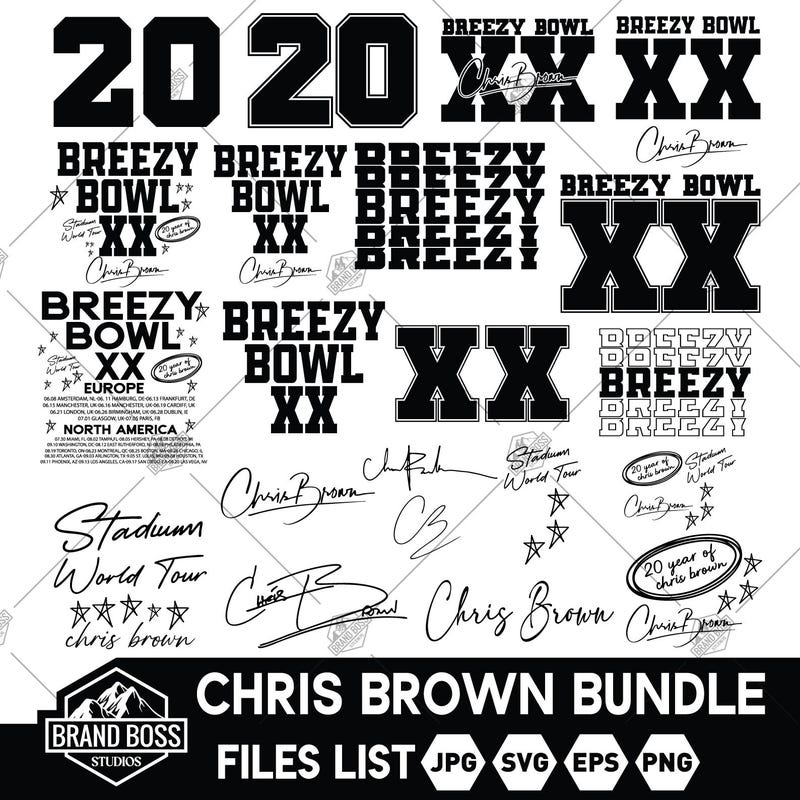 Chris Brown Signature Svg - Etsy