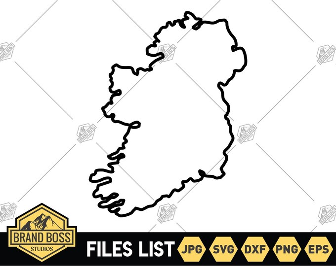 Tyrone SVG, Irish County Map Cut File, Clip Art, Svg Png Eps Dxf - Etsy ...