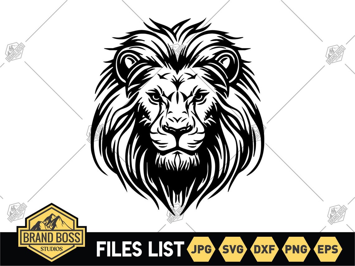 Lions Face Svg | Lion King Png | Lion Head Vector | Lion Face | Lion ...