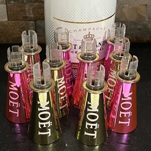 Moet & Chandon Champagne Gold and Pink Mini Sippers X100 - Etsy